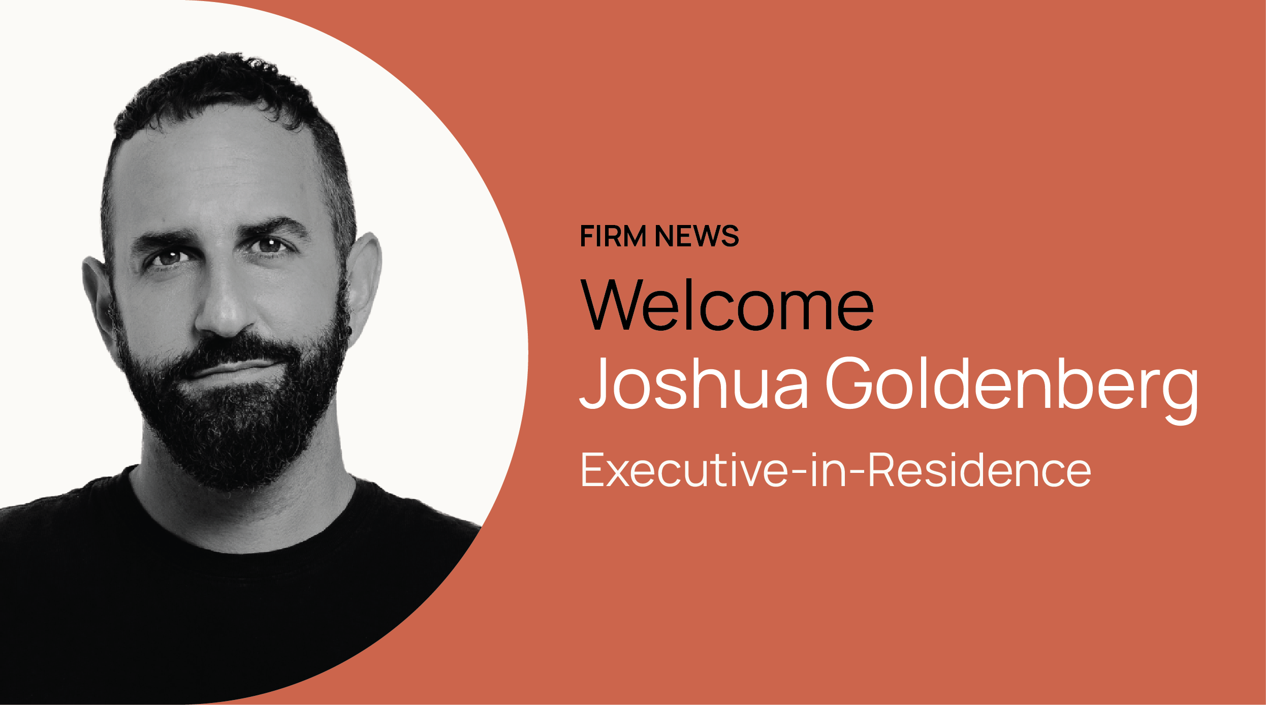 Welcome Joshua Goldenberg
